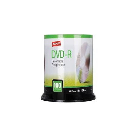 Staples DVD-R 100 Disc pack